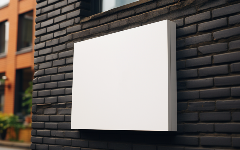 Commercial Building Fascia Signboard Mockup 341