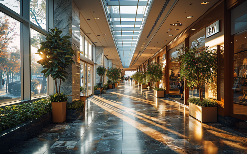 Commercial Aluminium Building Fascia Logo Signage Mockup 427