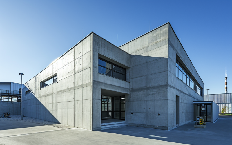 Commercial Aluminium Building Fascia Logo Signage Mockup 493