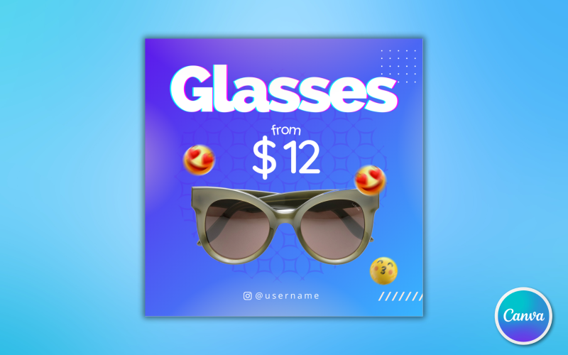 Optometrist Social Media Template 11 - Fully Editable in Canva