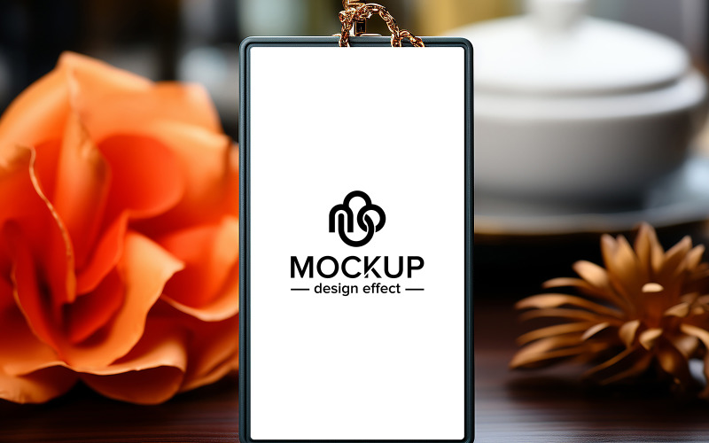 Clothes brand tag mockup psd #420597 - TemplateMonster