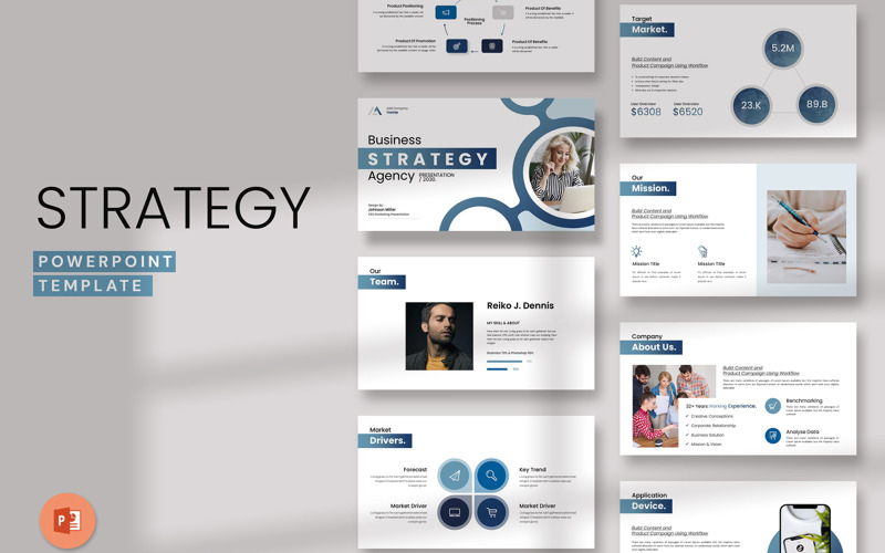 Business Strategy Layout Template. #420991 - TemplateMonster