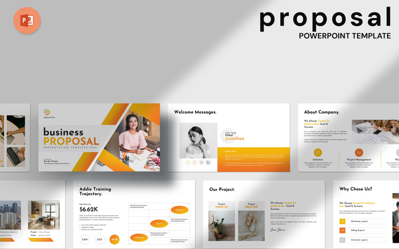 Modelo de layout de proposta comercial - TemplateMonster