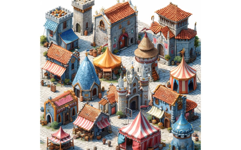 Large Marketplace Set of Video Games Assets Sprite Sheet 3