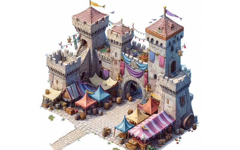 Large Marketplace Set of Video Games Assets Sprite Sheet 9