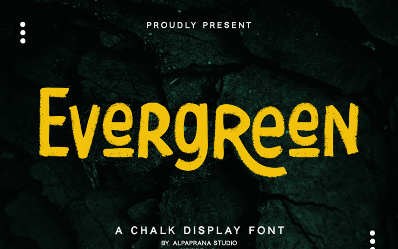 Evergreen - Police d'affichage moderne - TemplateMonster