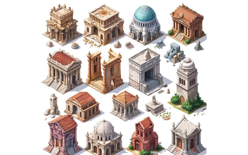 Grand Theatre Set of Video Games Assets Sprite Sheet 8