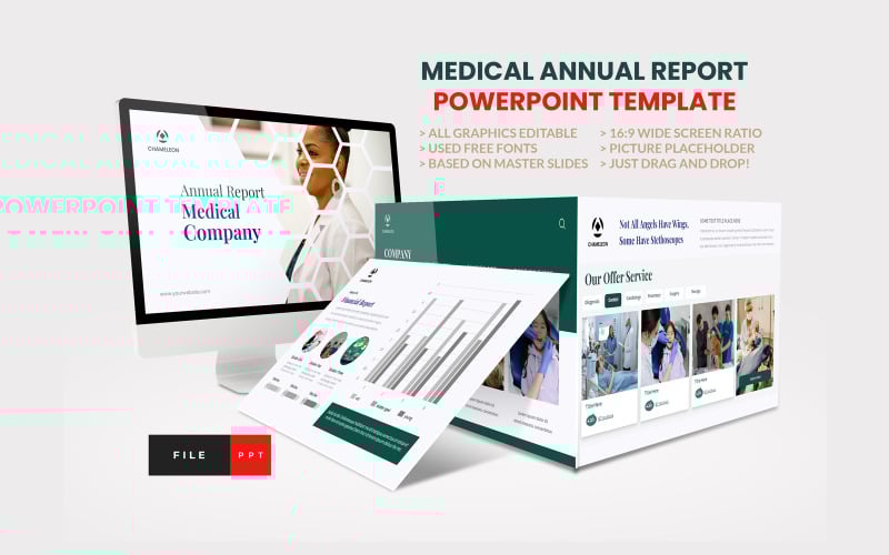 Modèle Power Point de rapport médical annuel