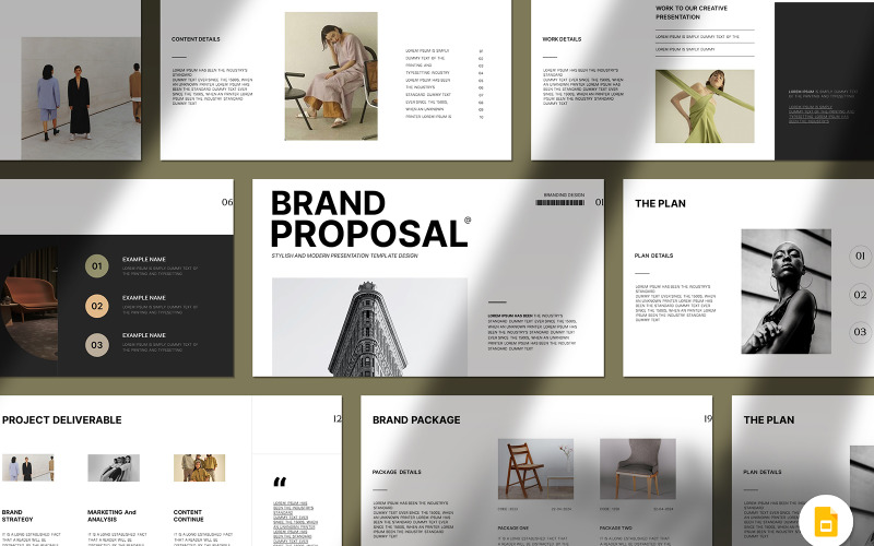 Smart Brand Proposal Google slide Template - TemplateMonster