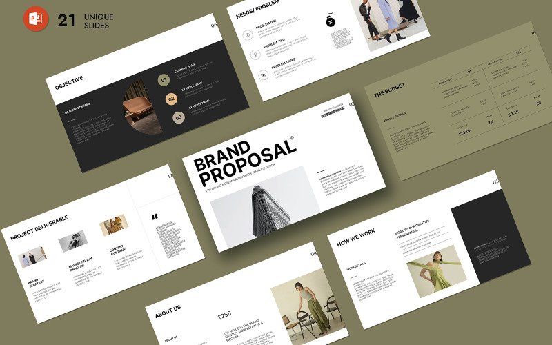 Smart Brand Proposal Template #421420 - TemplateMonster