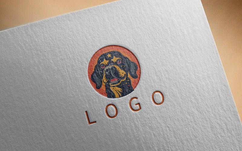 Logo de chien élégant 5-0350-23 #421683 - TemplateMonster