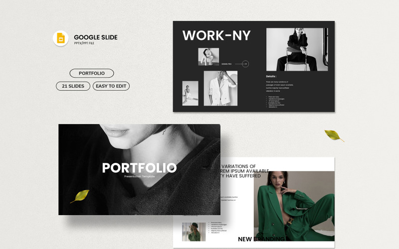 Portfolio Google Slide Template__ #422669 - TemplateMonster
