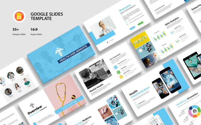 Healthcare Insight Google Slides Template - TemplateMonster
