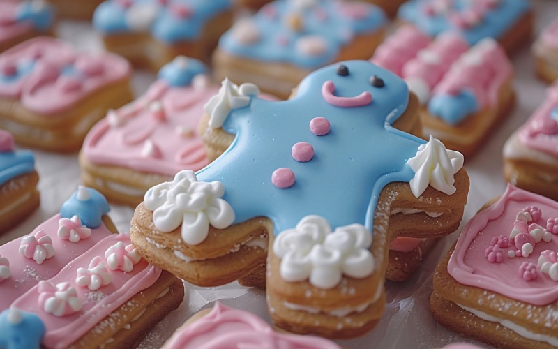 Collage de biscuits aux pépites de chocolat sur fond blanc 91