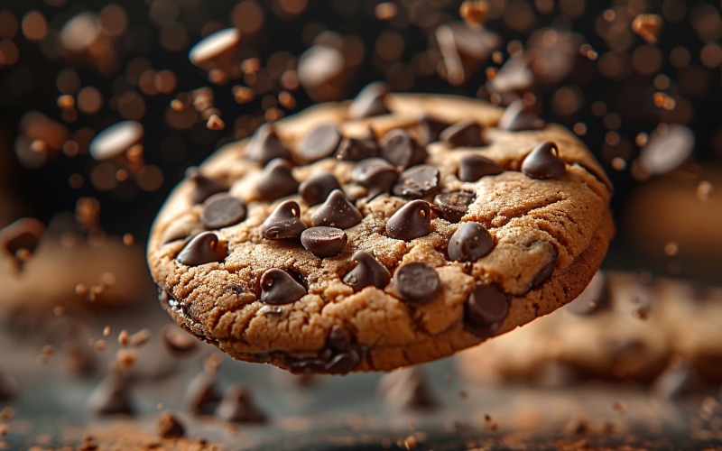 Floating Cookie Flying Chocolate chip cookies 23