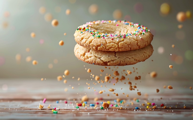 Floating Cookie Flying Chocolate chip cookies 34