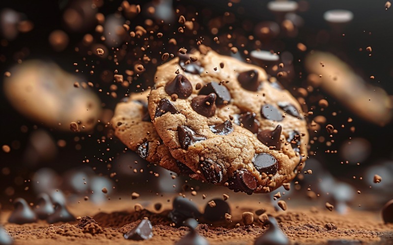 Floating Cookie Flying Chocolate chip cookies 165