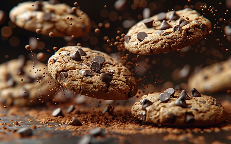 Floating Cookie Flying Chocolate chip cookies 169