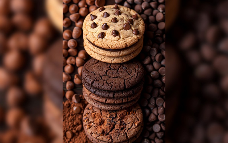 Different Chocolate chip cookies collage 86 - TemplateMonster
