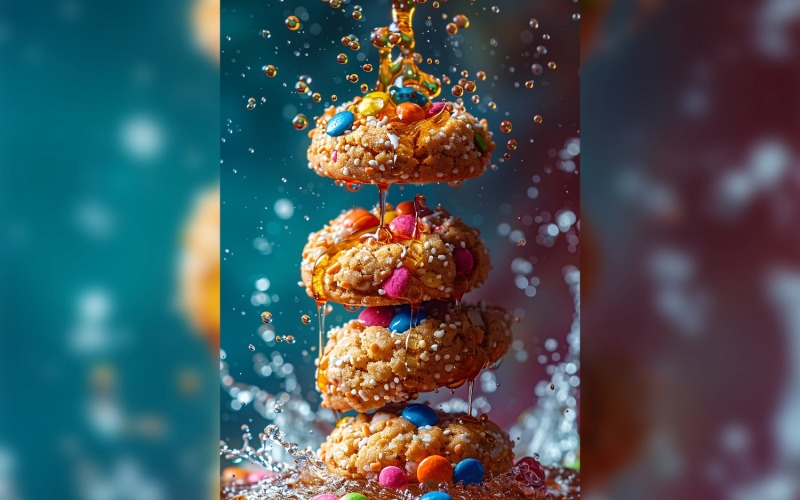 Floating Cookie Flying Chocolate chip cookies 53