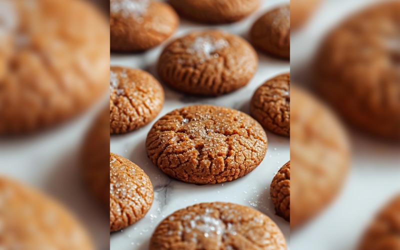 Chocolate chip cookies collage on white background 157