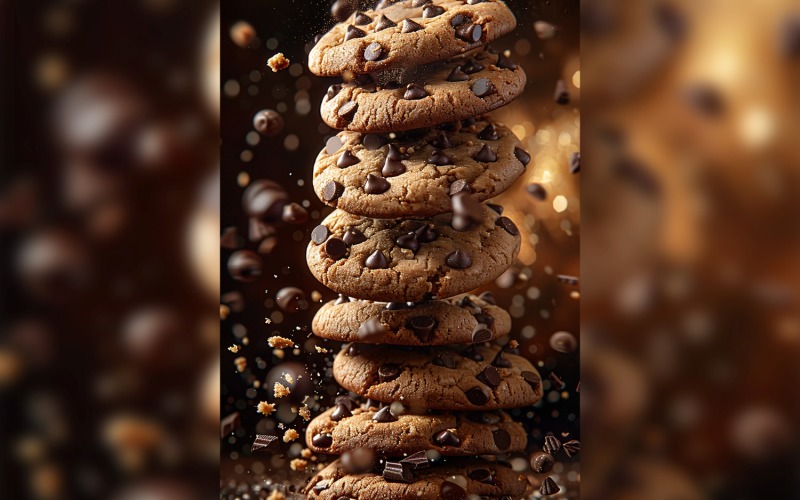 Floating Cookie Flying Chocolate chip cookies 135