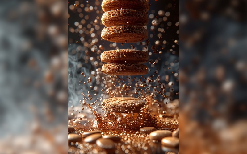 Floating Cookie Flying Chocolate chip cookies 217