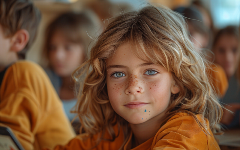 Kids at classroom environments Students imaginative prowess 52