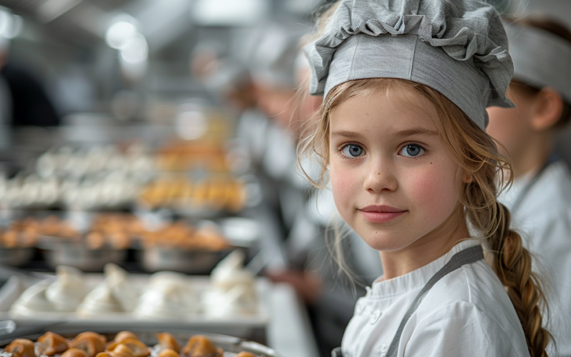 Kids wearing school uniform white shirts and grey pants 240