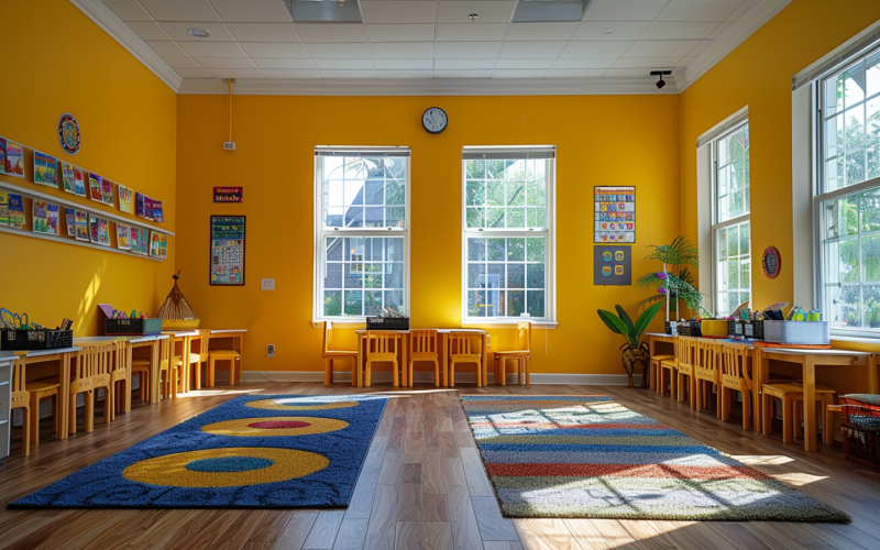 Kids at classroom environments Students imaginative prowess 332