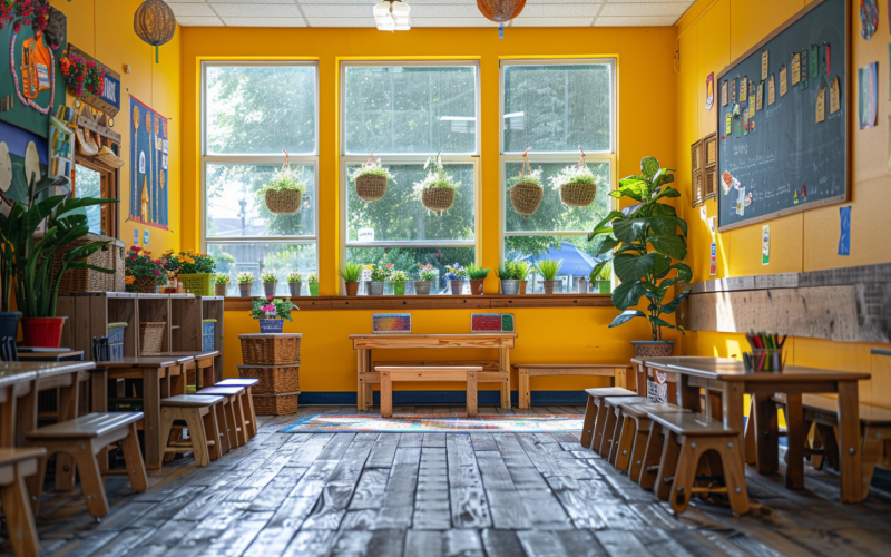 Kids at classroom environments Students imaginative prowess 334