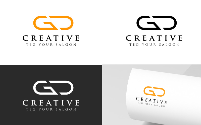 GD Letters Logo Design Template #424842 - TemplateMonster