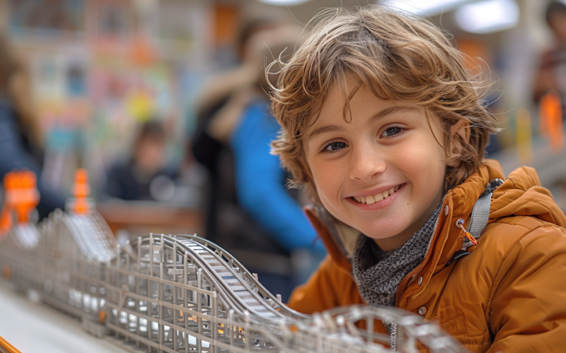 Niños realizaron experimentos en el laboratorio médico de la escuela 455