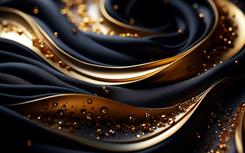 Golden Swirls, Particle Texture, Illustrations Background 22