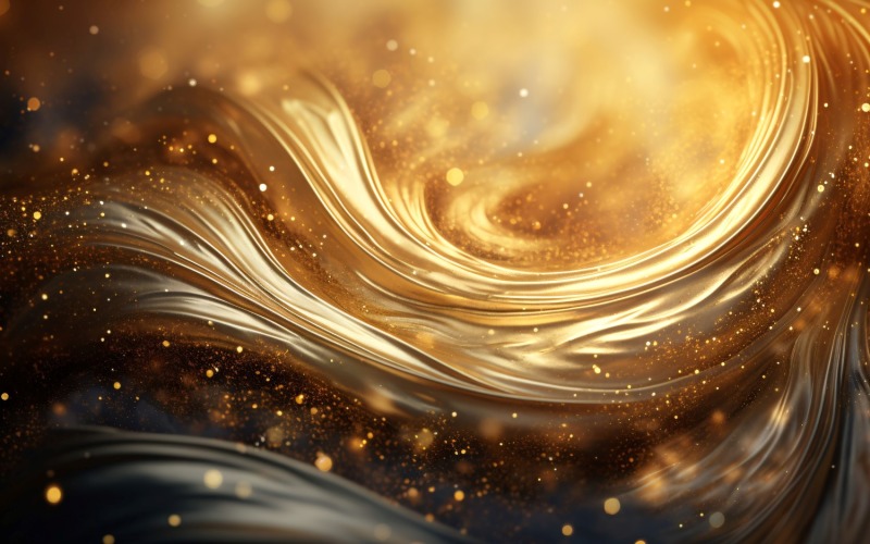 Golden Swirls, Particle Texture, Illustrations Background 105