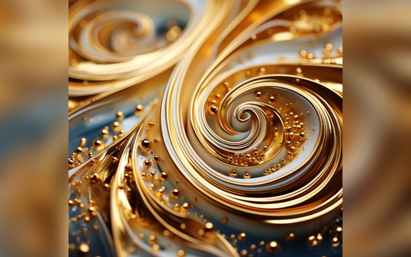 Golden Swirls, Particle Texture, Illustrations Background 138