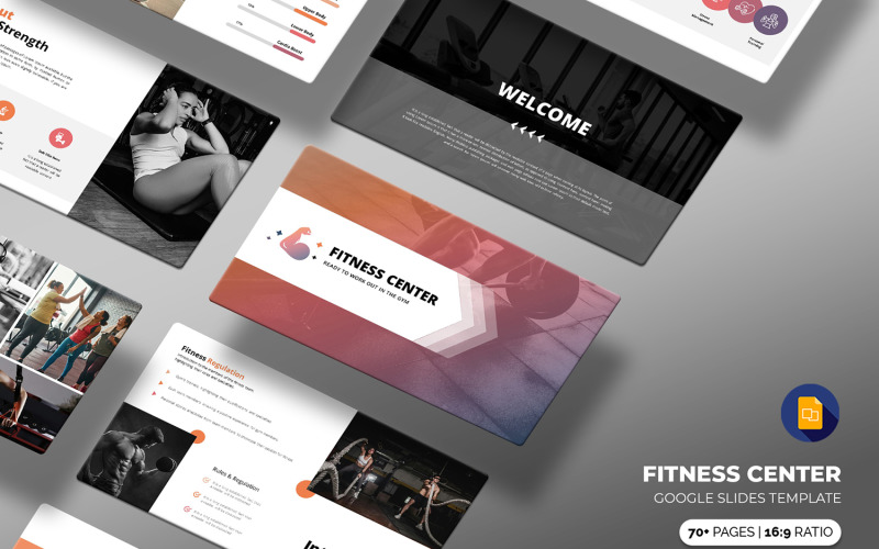 Fitness Center Google Slides Template - TemplateMonster