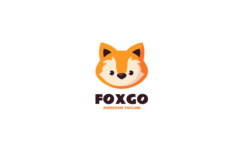 Diseño de logotipo moderno plano Fox - TemplateMonster