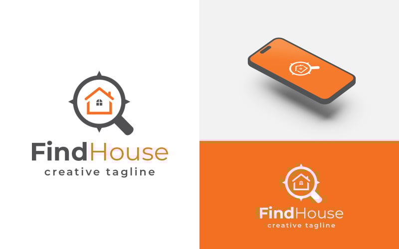 Home, Modern House, Real Estate Logo Template