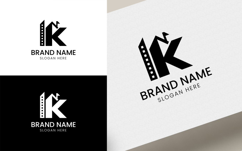 Letter K building logo-06-95 #426737 - TemplateMonster