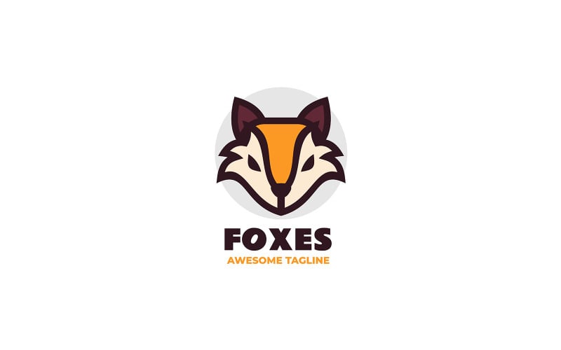 Fox Simple Mascot Logo Design 3 #426839 - TemplateMonster