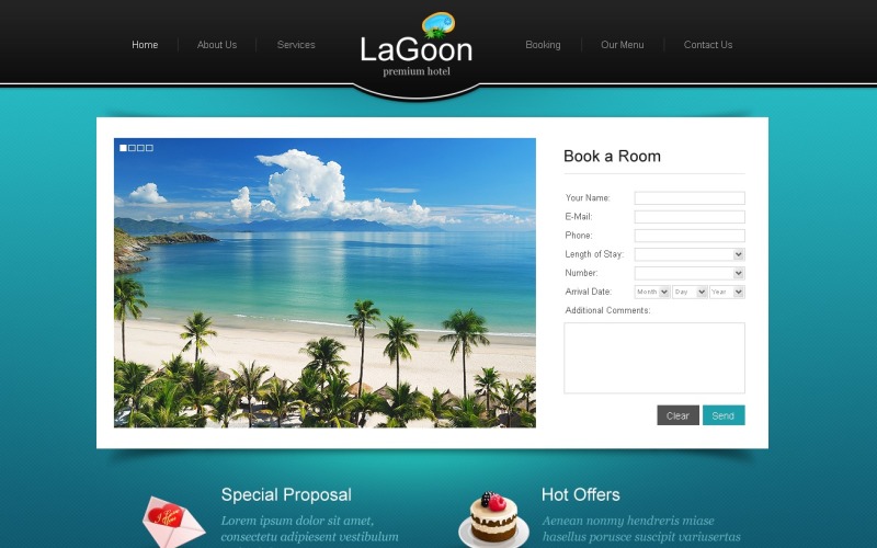 Hotels PSD Template #42771 - TemplateMonster