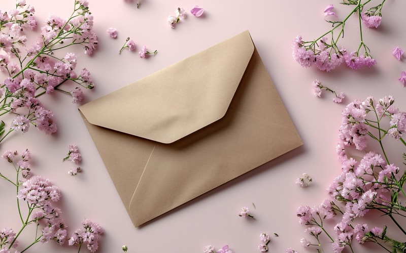 Envelope Flowers Design Mockup 200 #427357 - TemplateMonster