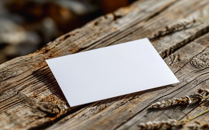 White Paper Dried Leaves & Wooden Background 285