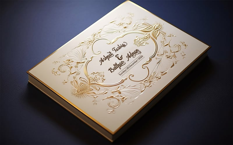 Wedding card mockup_wedding card_wedding card design_editable wedding card