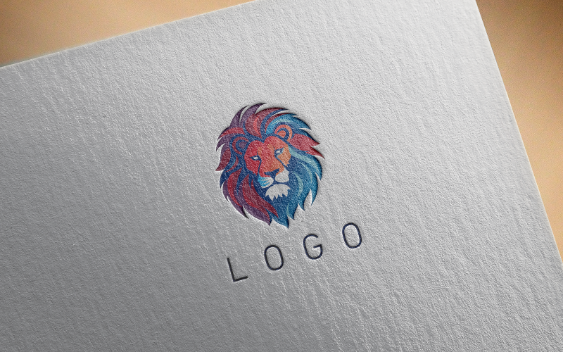 Modern Lion Logo White Modern & Minimal Lion Logo Logo Template