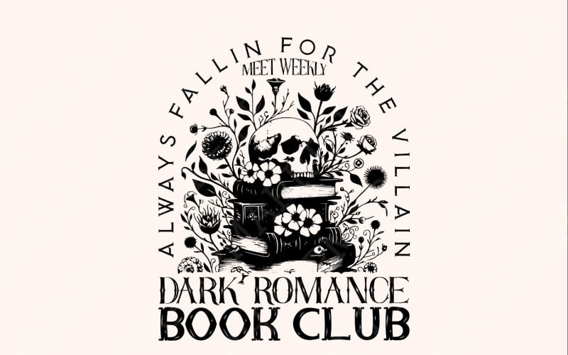 Dark Romance Book Club PNG, Book Lover, Bookish Png, Smut Lover Gift ...