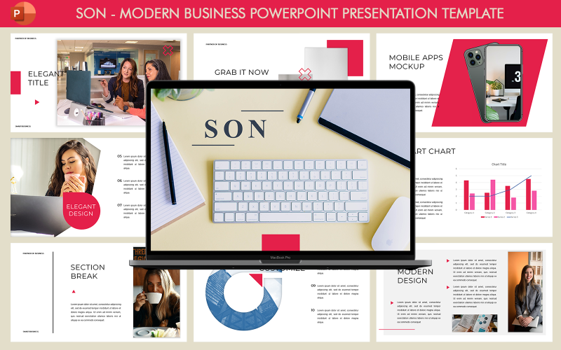 Son - Modern Business Presentation Template - TemplateMonster
