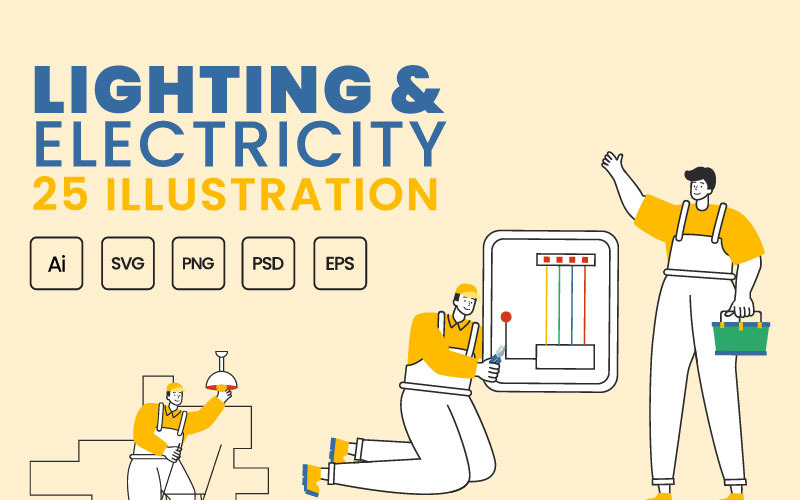 25 Lighting and Electricity Energy Illustration