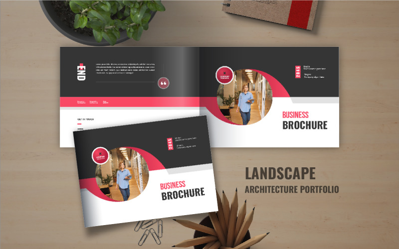 Landscape business brochure template or Landscape portfolio brochure ...